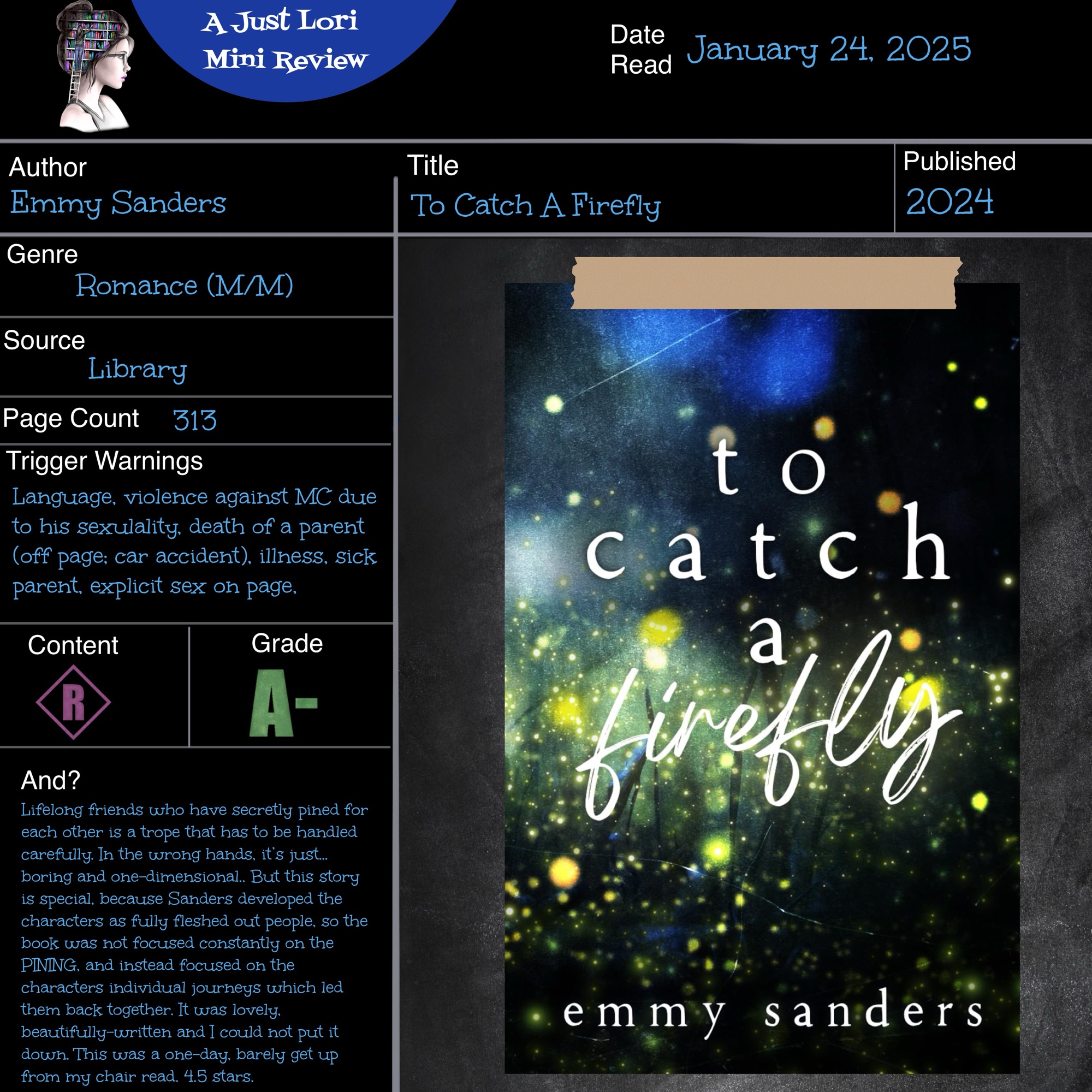 Mini-Review: To Catch A Firefly – Just Lori